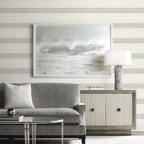 Lillian August Alani Geo Stripe Wallpaper - Leland's Wallpaper